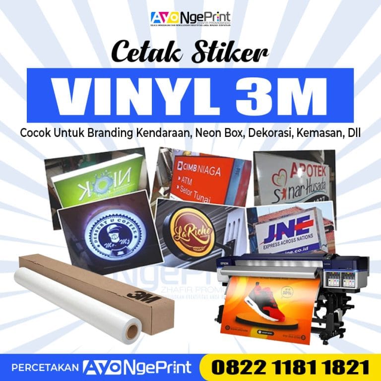 Cetak Stiker HVS A3+ | Sticker Label Pengiriman Olshop