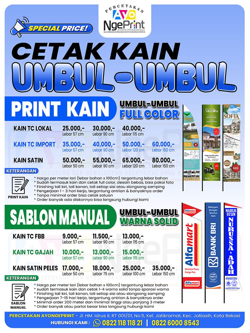 Percetakan Bendera Umbul-umbul Spanduk Kain di Enrekang